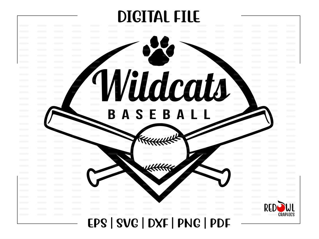Baseball Svg, Wildcat Baseball Svg, Wildcat, Wildcats, Baseball, Svg ...
