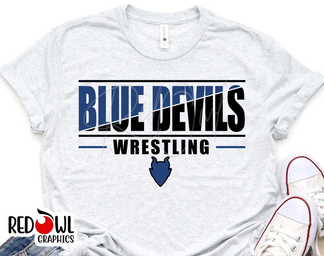 Blue Devils Shirt, Wrestling Shirt, Blue Devils, Wrestling, T-shirt ...