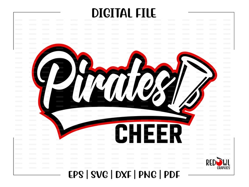 Cheerleader Svg Cheer Svg Pirate Pirates Cheer | Etsy