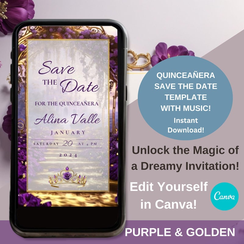 Save the Date Quinceanera - Etsy