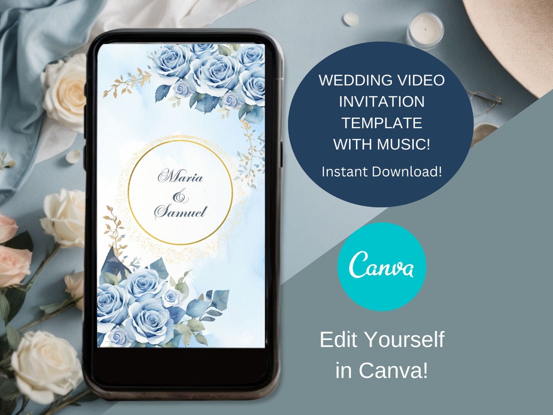 Animated Wedding Invitation Video Template, Wedding Video Invitation ...