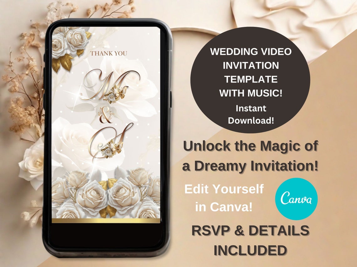 Animated Wedding Invitation Video Template, Wedding Video Invitation ...