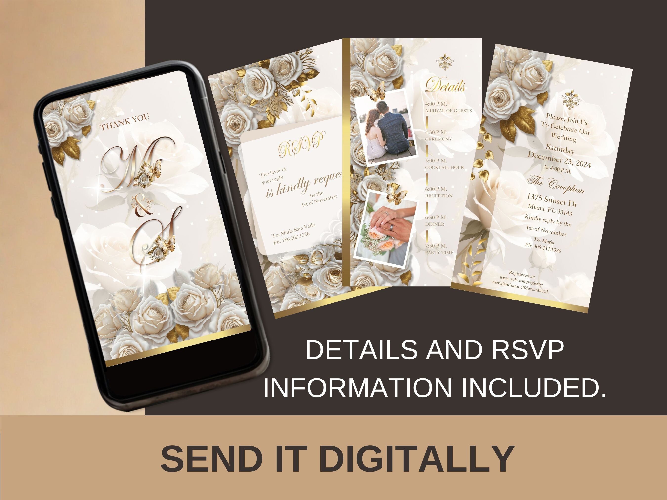 Animated Wedding Invitation Video Template, Wedding Video Invitation ...