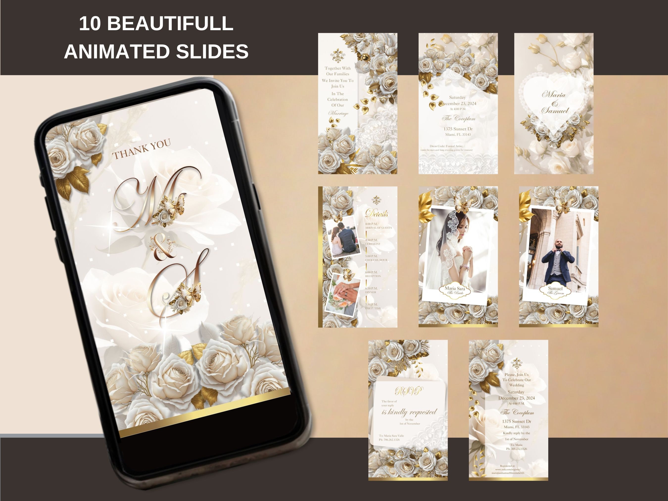Animated Wedding Invitation Video Template, Wedding Video Invitation ...