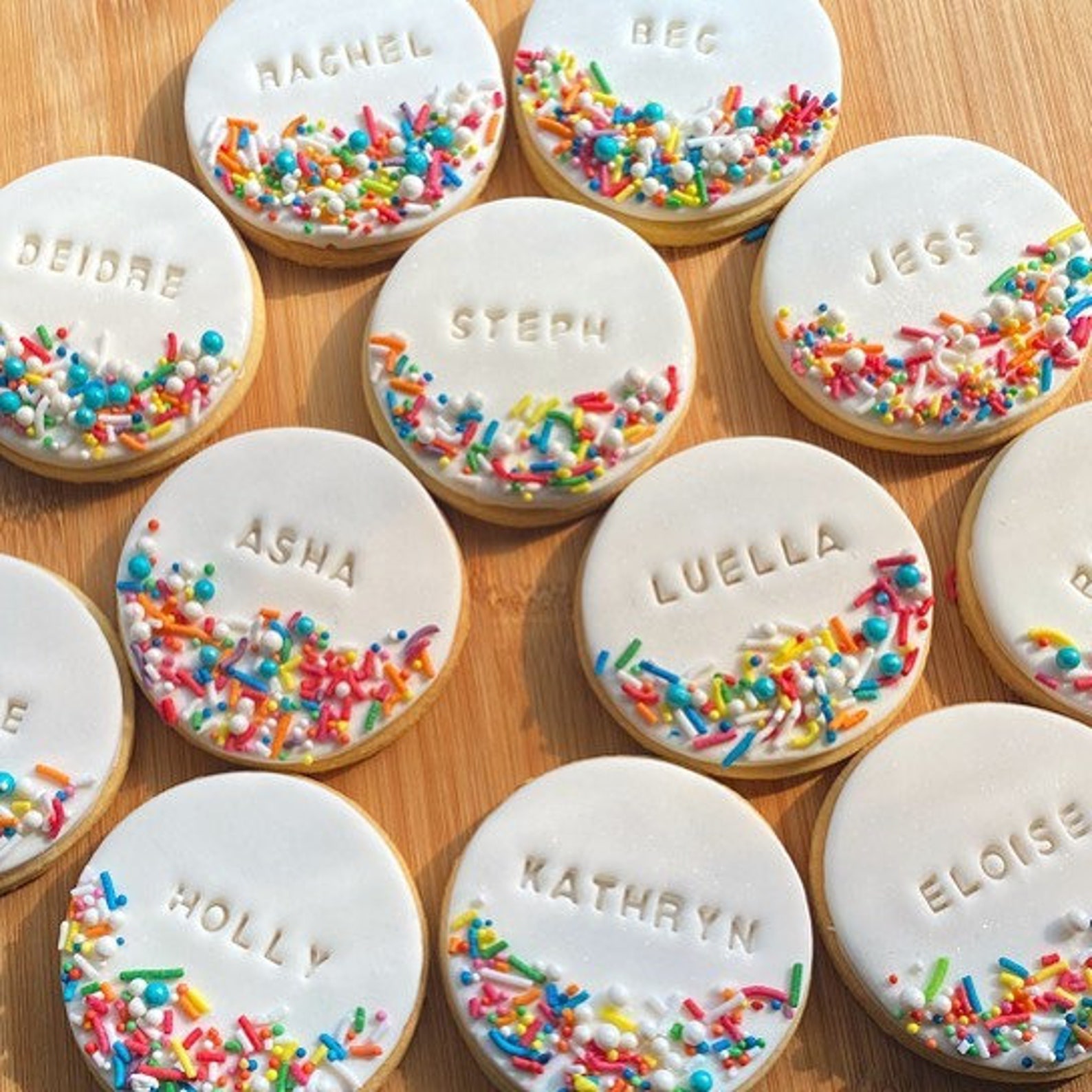 Personalised Round Sugar Cookies - Etsy Australia