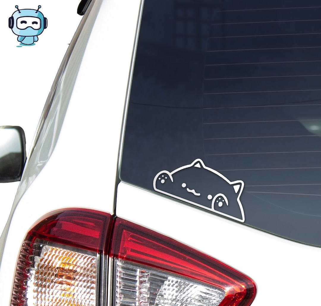Bongo Cat Car Vinyl Decal Sticker Bumper Sticker - Etsy