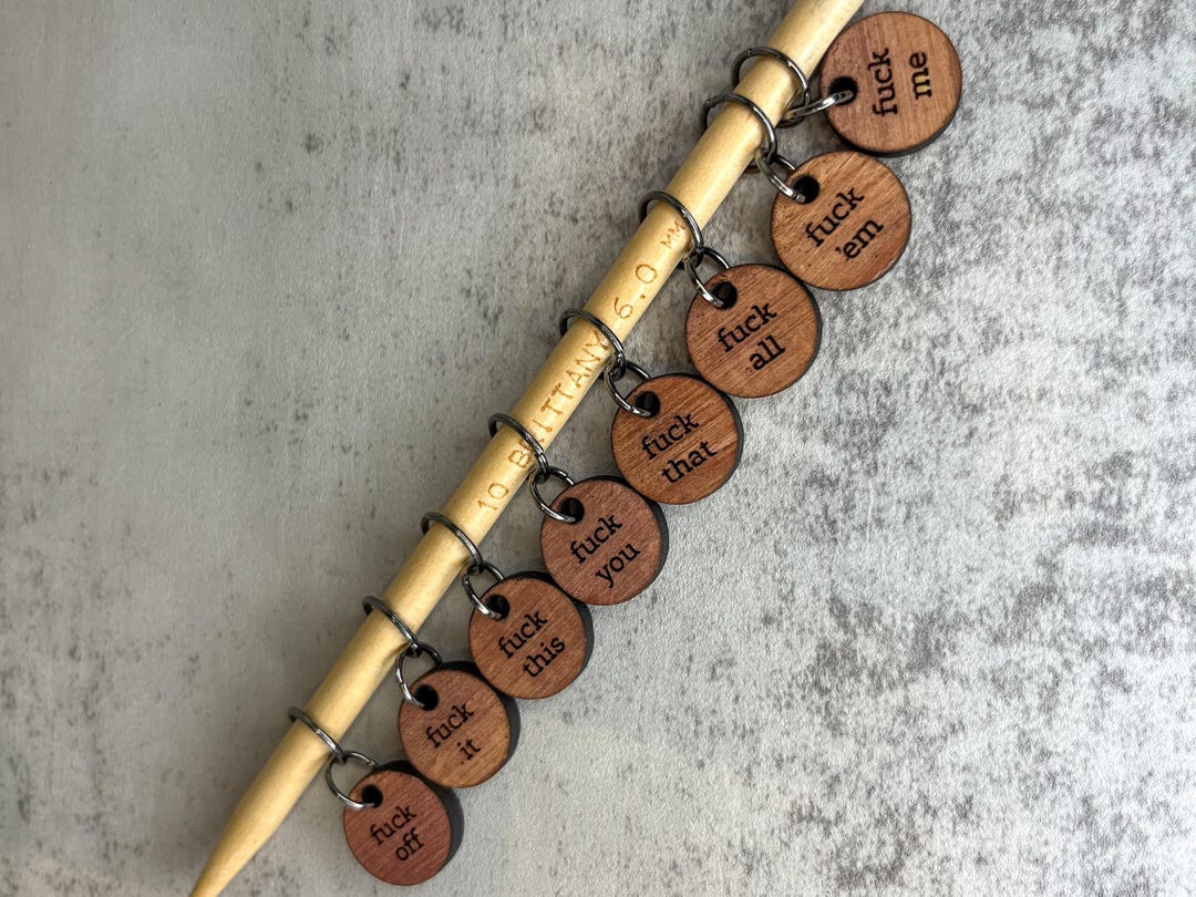 F It Stitch Markers for Knitting, Snarky Gift for Knitter, Crochet ...