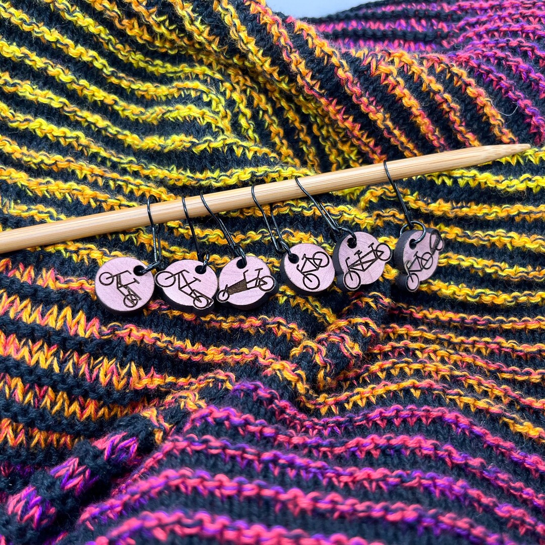 Bicycle Stitch Markers, Knitting and Crochet Tool, Gift for Cyclist - Etsy