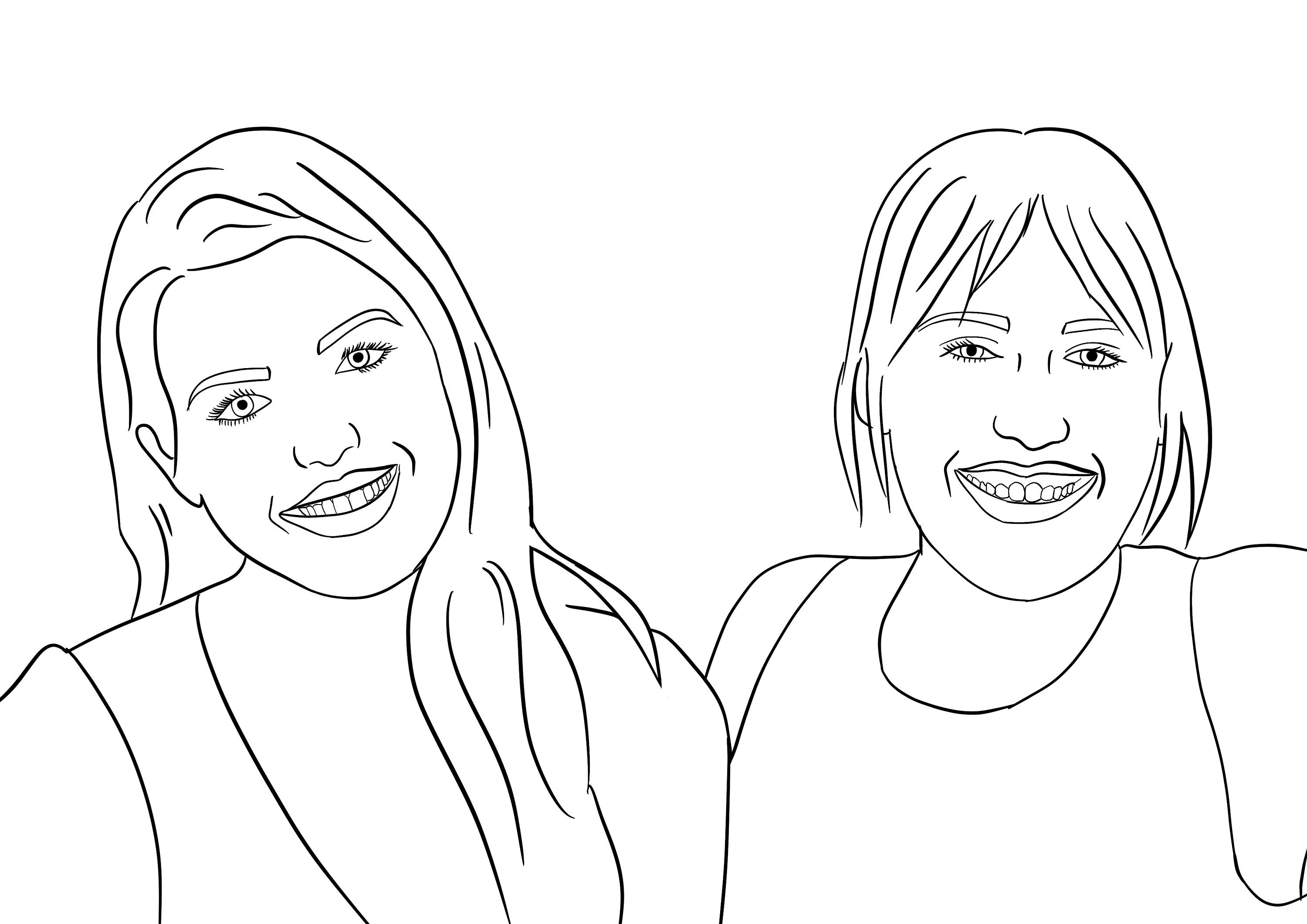 Custom Line Drawing Portrait - Etsy