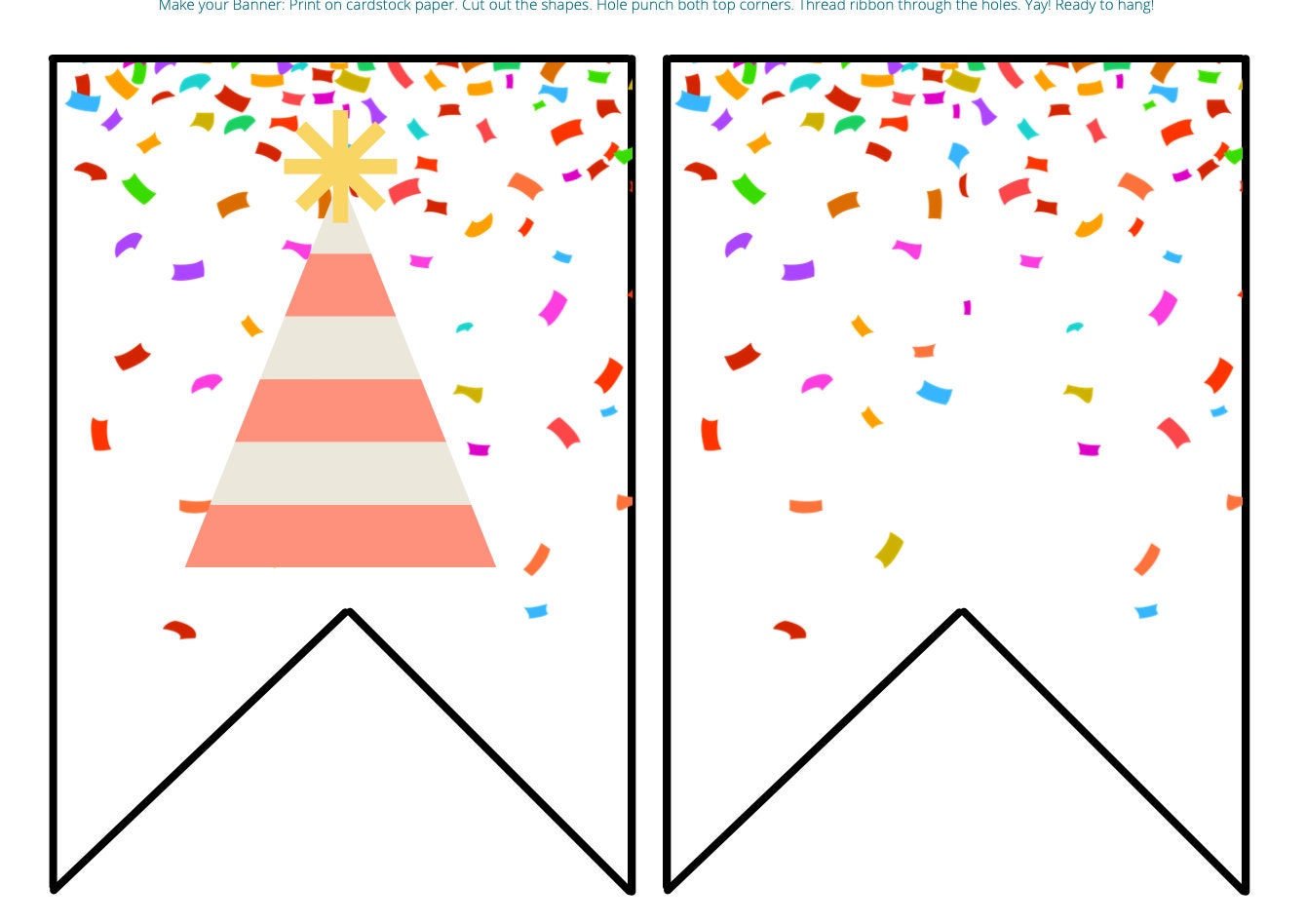 Happy Birthday Banner Printable, Classroom School or Home, Birthday ...