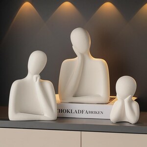 Family Sculpture Figurines , Decorative Family Statue of Three , New ...