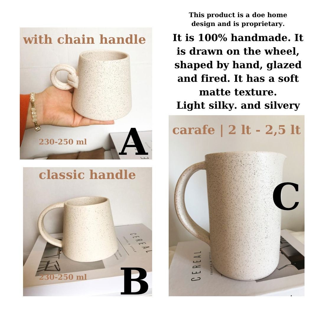 Ceramic Milk Pitcher Smooth Creamer Handmade Jug Ceramic Vessel for ...