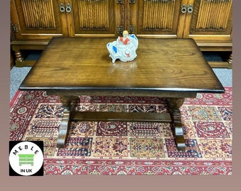 Antique Oak Coffee Table - Etsy UK
