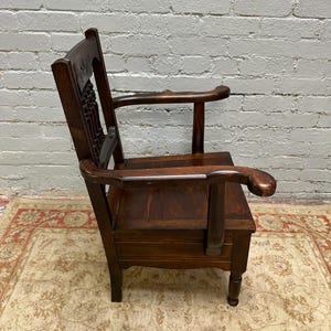 Antique Victorian Children Commode Chair / Solid Oak C1840 / FREE ...