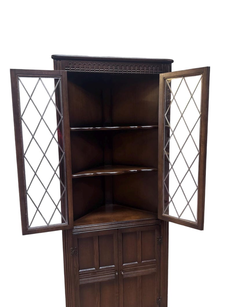 Vintage Priory Oak Corner Cabinet C1960 / Dark Oak / FREE DELIVERY ...