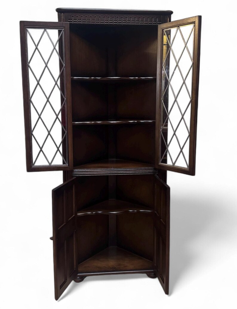 Vintage Priory Oak Corner Cabinet C1960 / Dark Oak / FREE DELIVERY ...