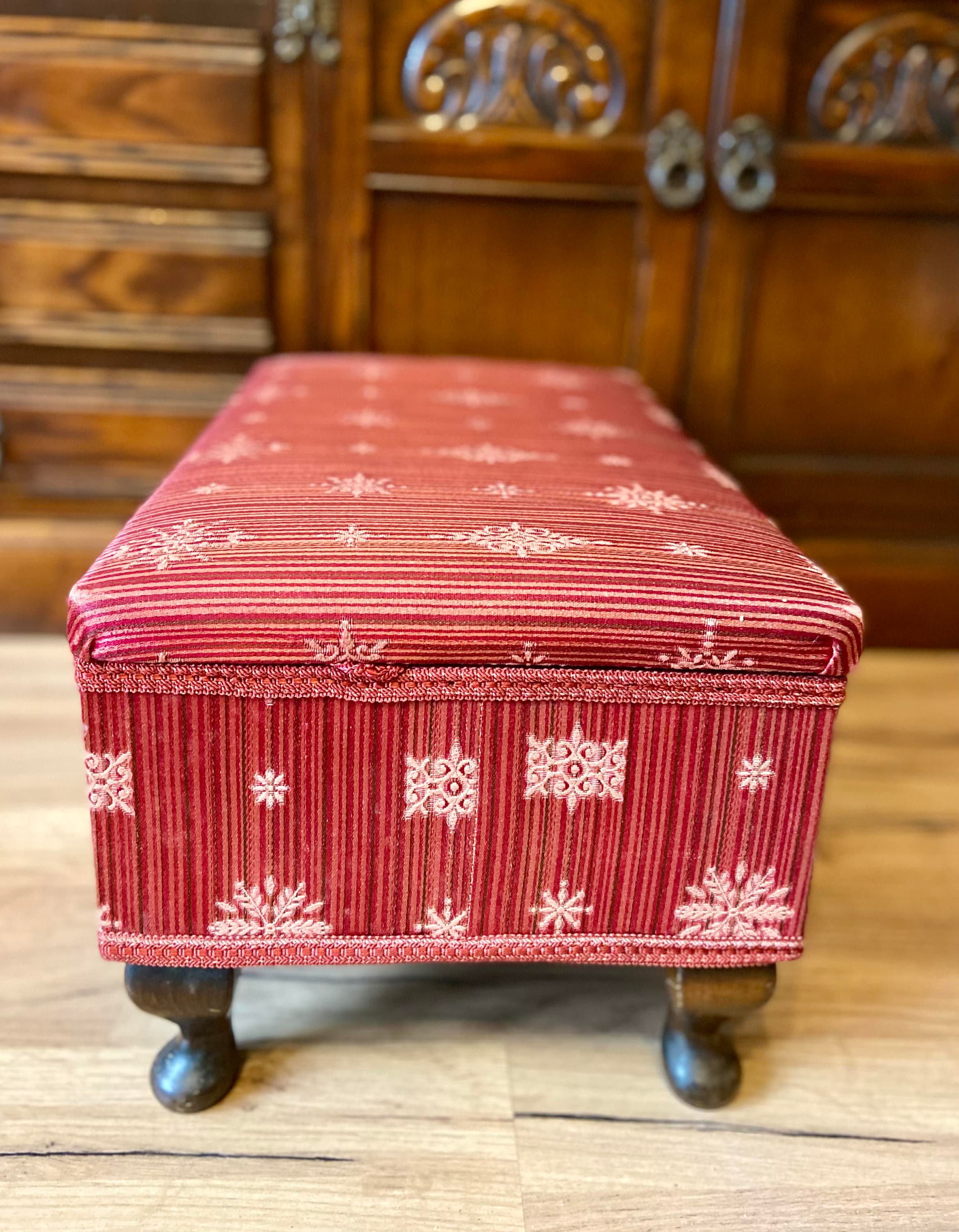 Vintage Sherborne Red Sewing Box / Wooden Legs / Made in - Etsy UK