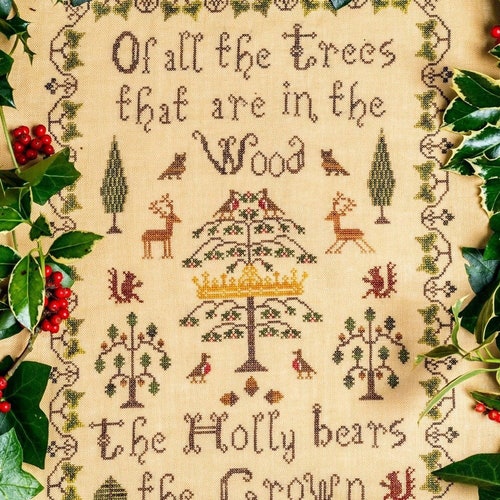 Primitive Christmas Cross Stitch Pattern Pdf Download - Etsy