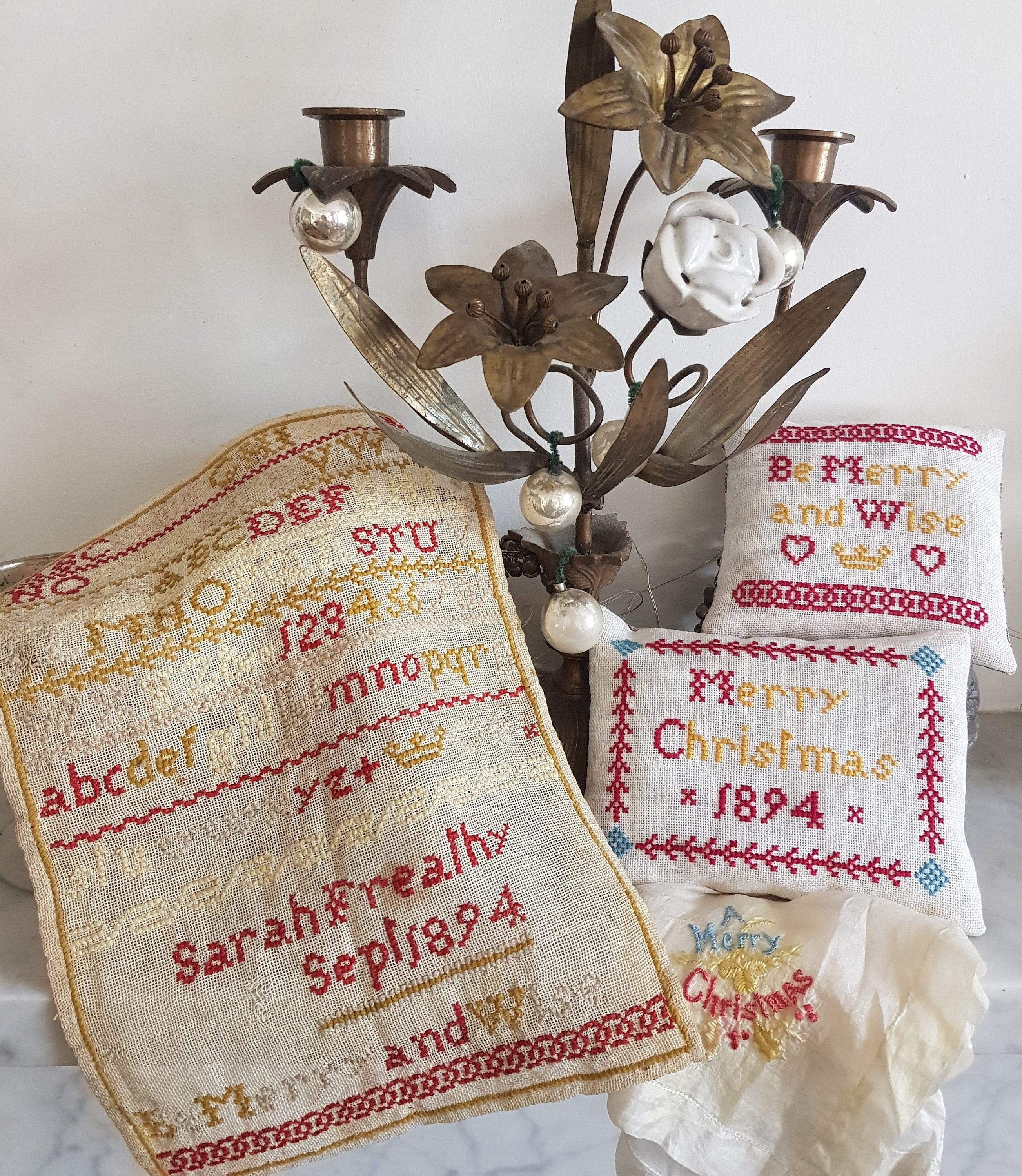 Sarah Freathy 1894 - Reproduction Sampler Pdf Cross Stitch Pattern With ...