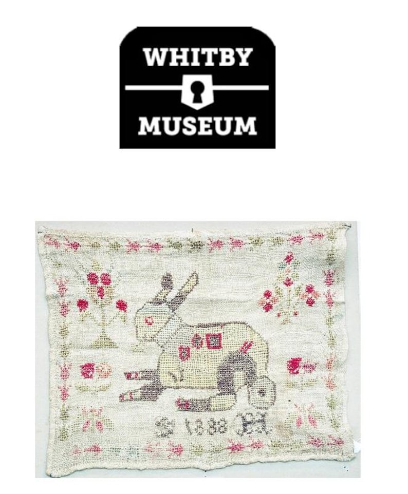 Whitby Museum Fundraiser - S H Rabbit 1838 Sampler Cross Stitch Pattern ...