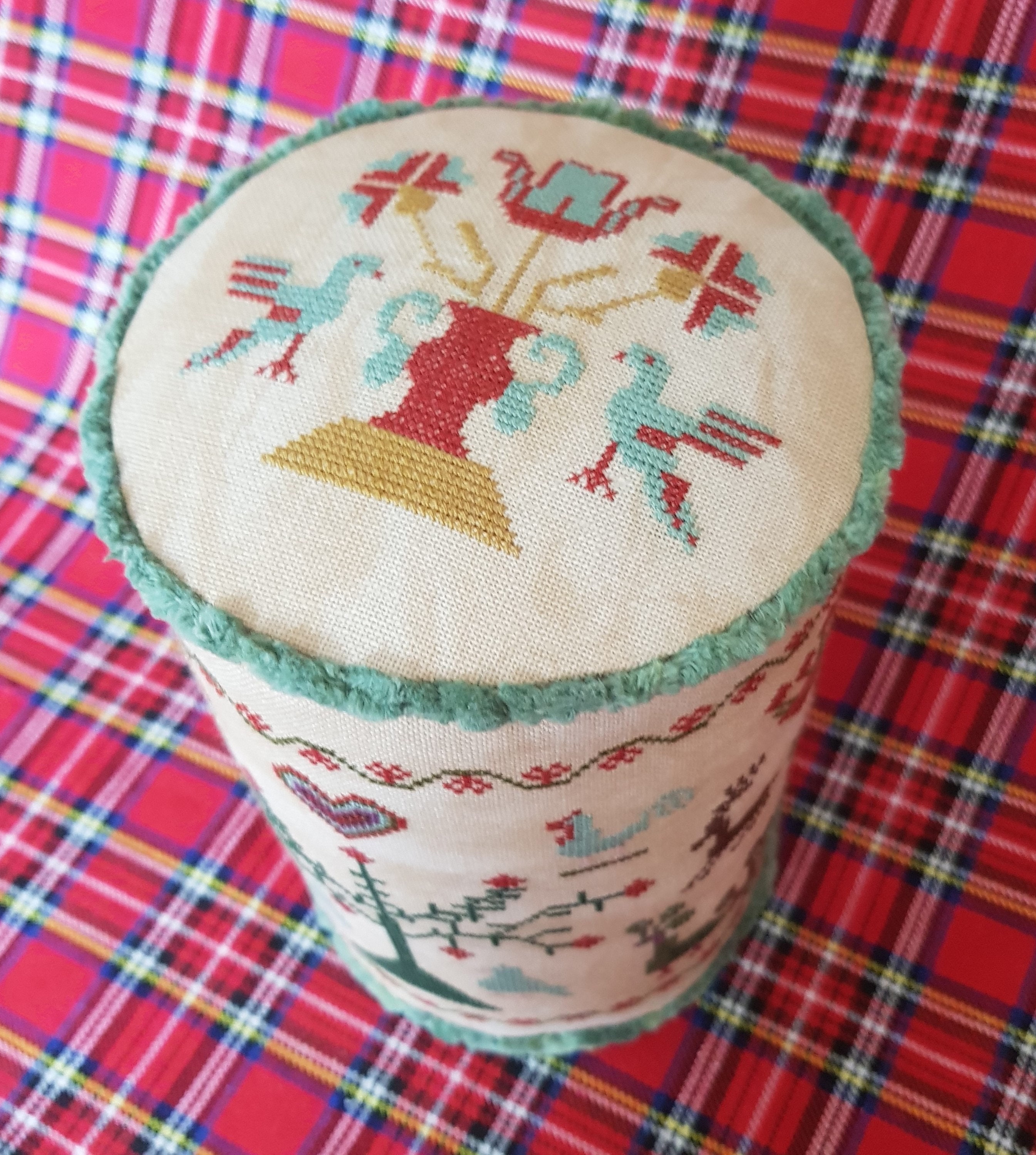 Scottish Sampler Drum - Cross Stitch Pdf Pattern - Reproduction Sampler - Etsy