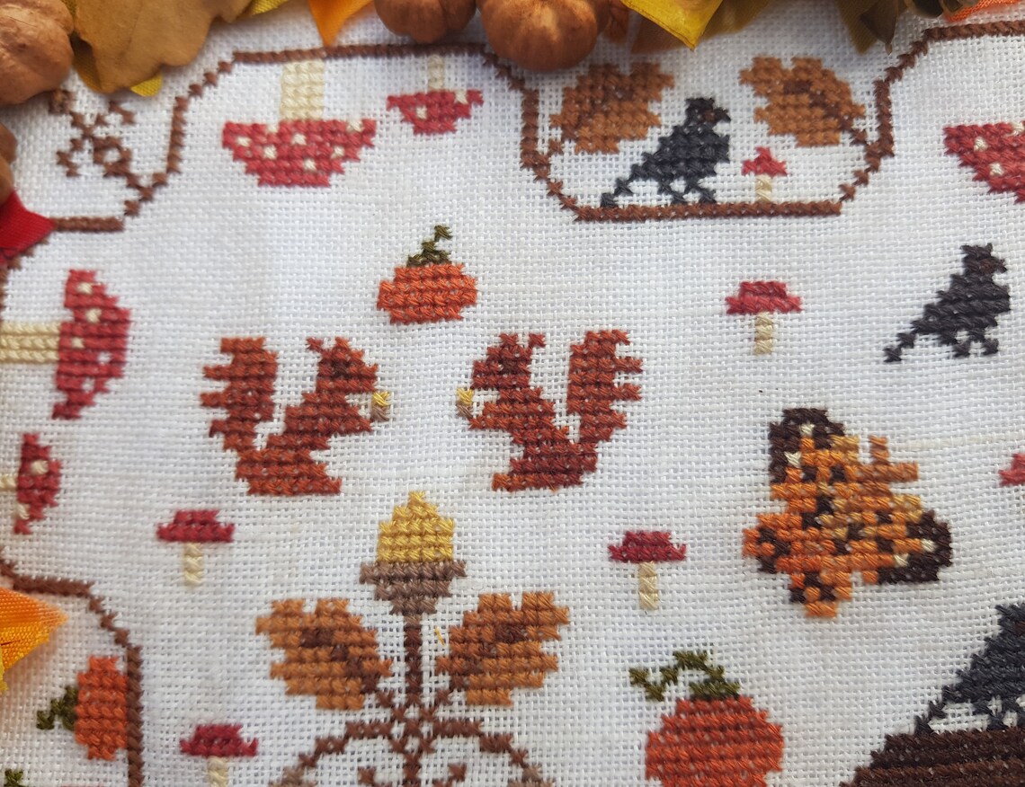 Autumn House - Seasonal Cross Stitch Pdf Pattern - Etsy
