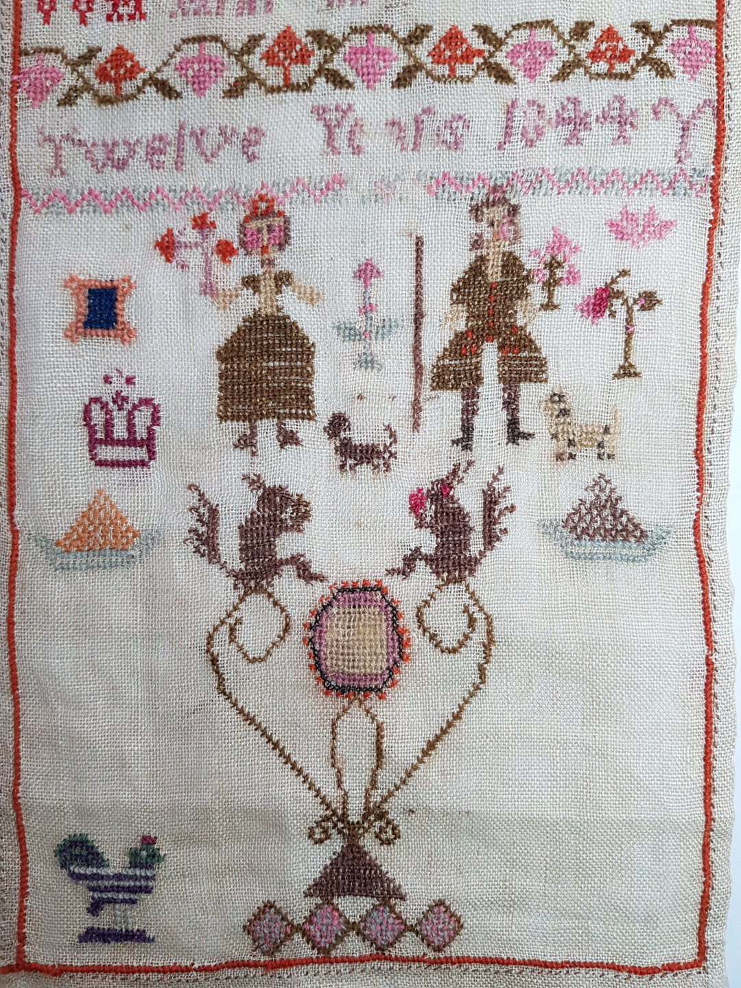 Ann Hardcastle - 1844 Yorkshire Reproduction Sampler Pdf Cross Stitch ...