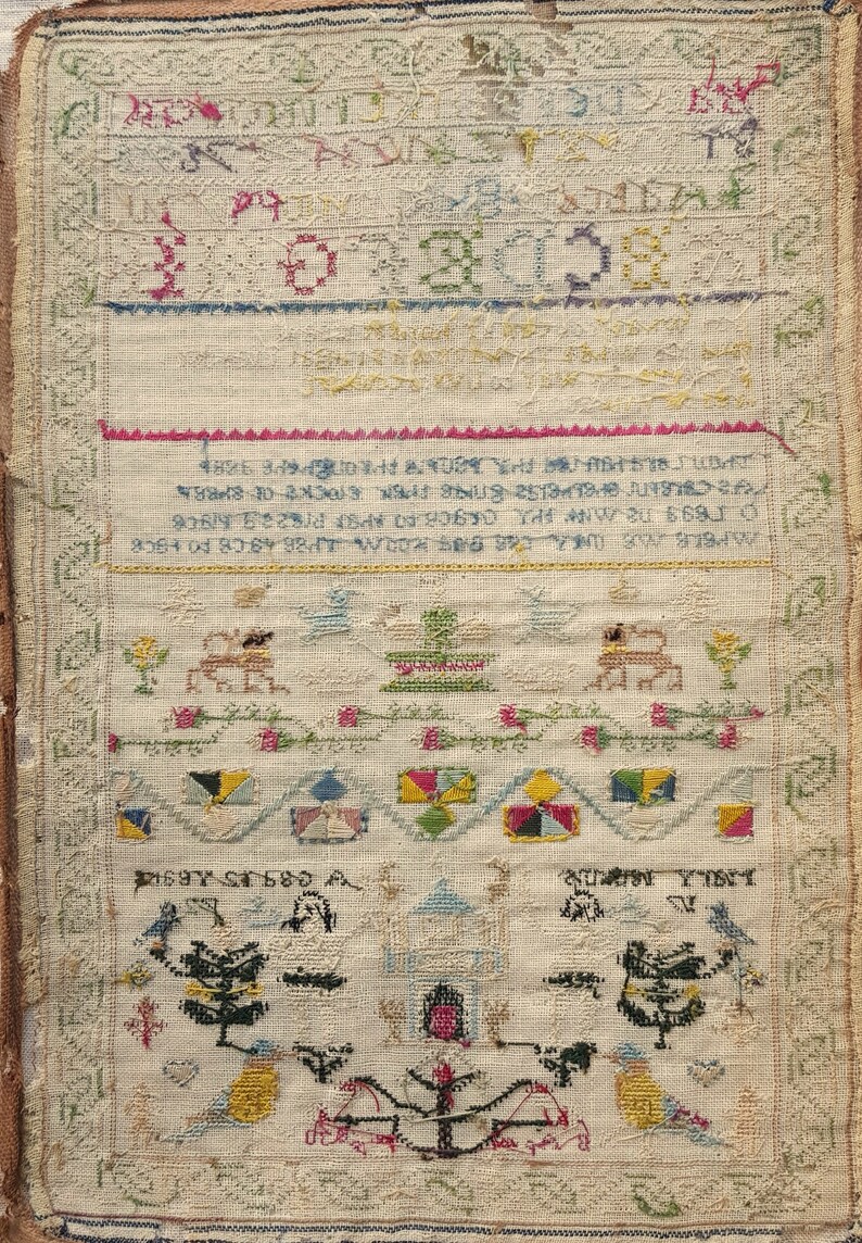 Mary Jenkins, 1772, a Welsh Sampler Pdf Reproduction - Etsy