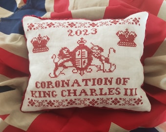 The Coronation of King Charles III Cross Stitch Pattern, Primitive ...