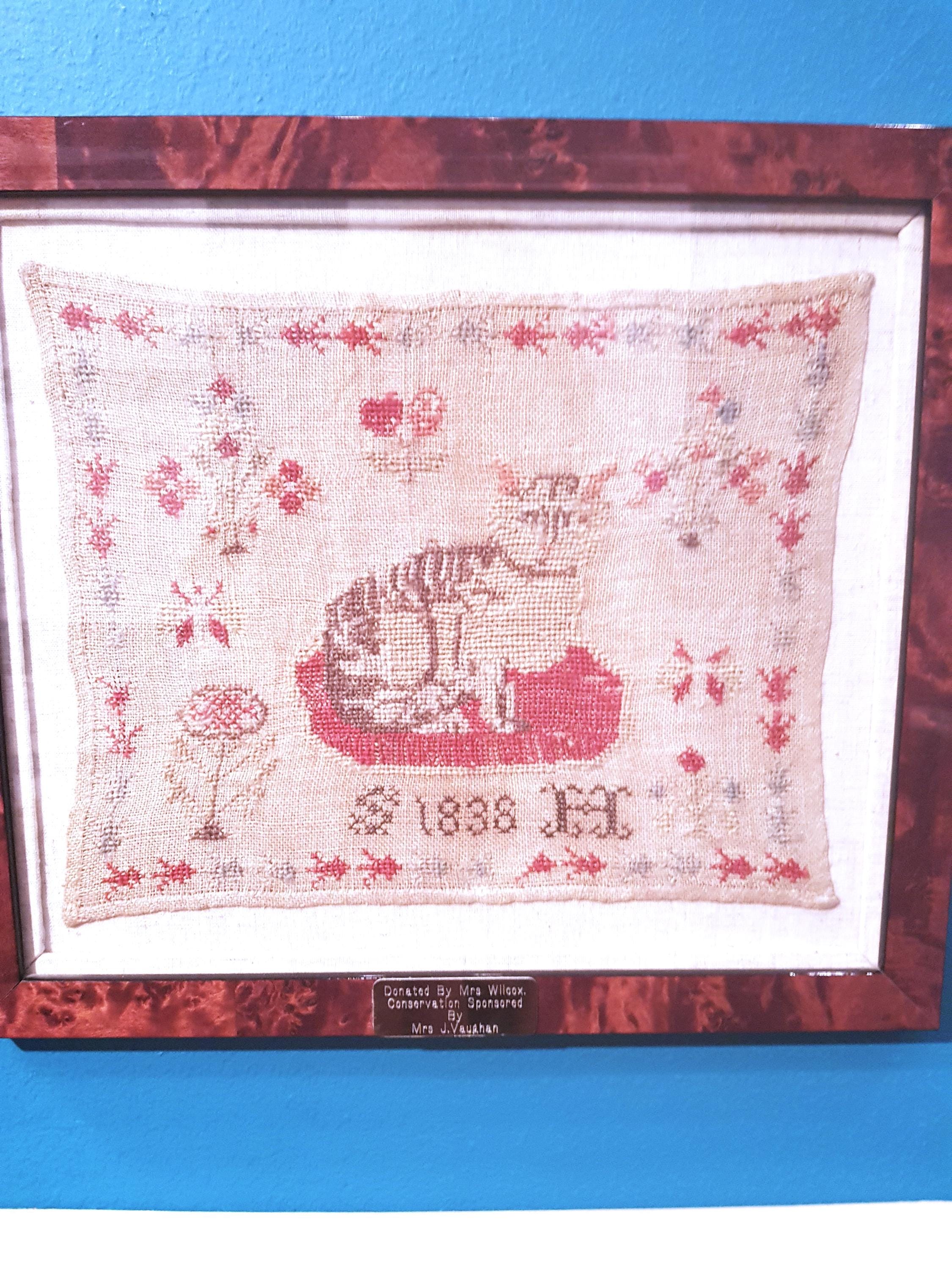 Whitby Museum Fundraiser - S H Cat 1838 Sampler Cross Stitch Pattern ...