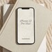 IPhone 12 Pro Max Photoshop PSD Mockup | Minimalist Neutral Beige Boho ...