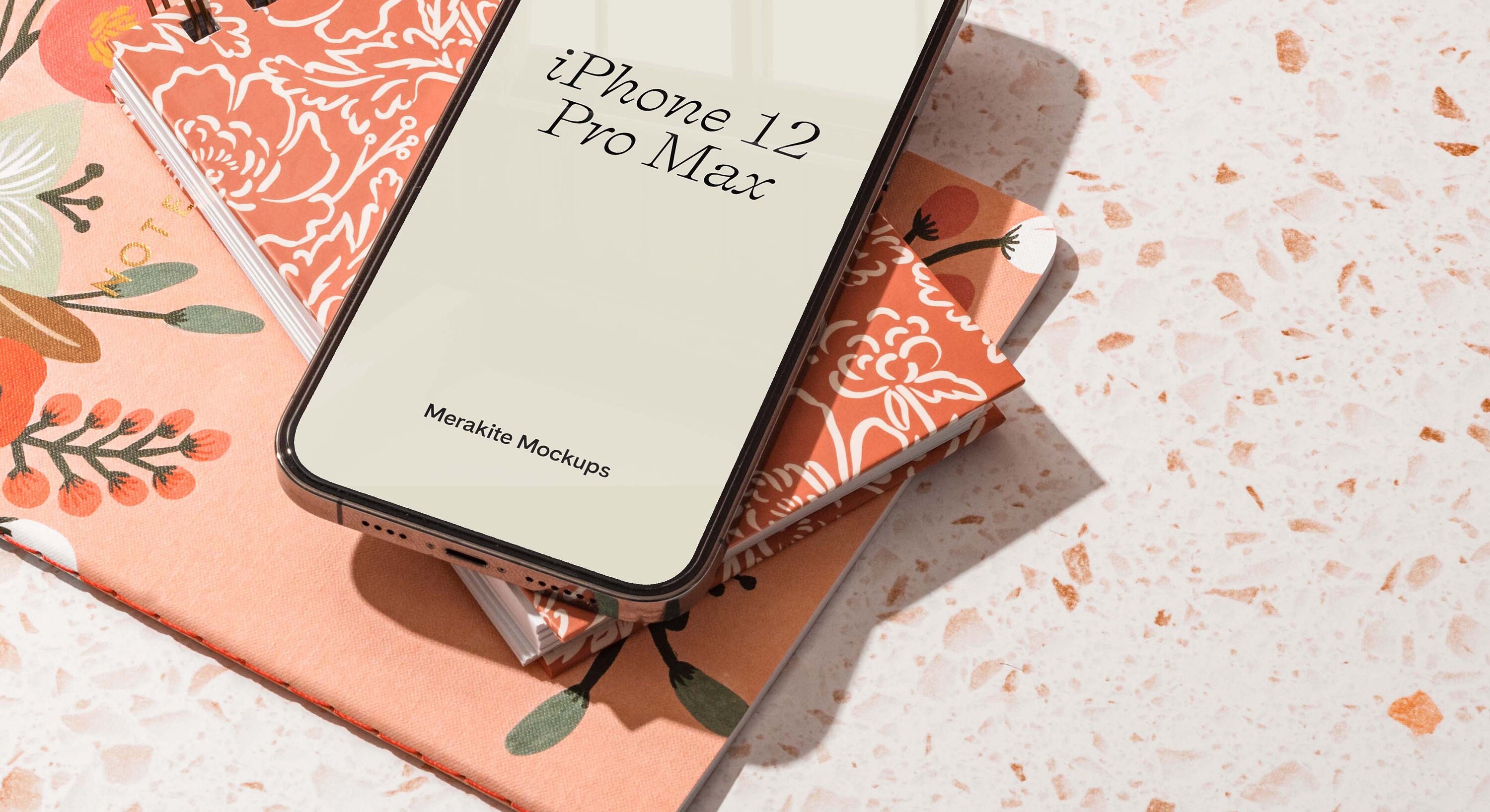 IPhone 12 Pro Max Photoshop PSD Mockup | Cute Girly iPhone Scene ...