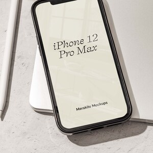 IPhone 12 Pro Max Photoshop PSD Mockup | Minimalist iPhone Scene ...