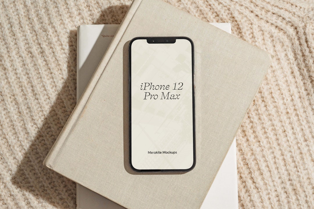 IPhone 12 Pro Max Photoshop PSD Mockup | Minimalist Neutral Beige Boho ...