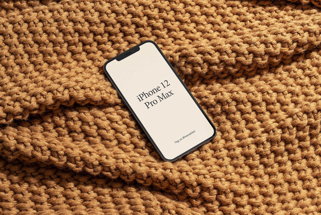 IPhone 12 Pro Max Photoshop PSD Mockup | Minimalist iPhone Scene ...