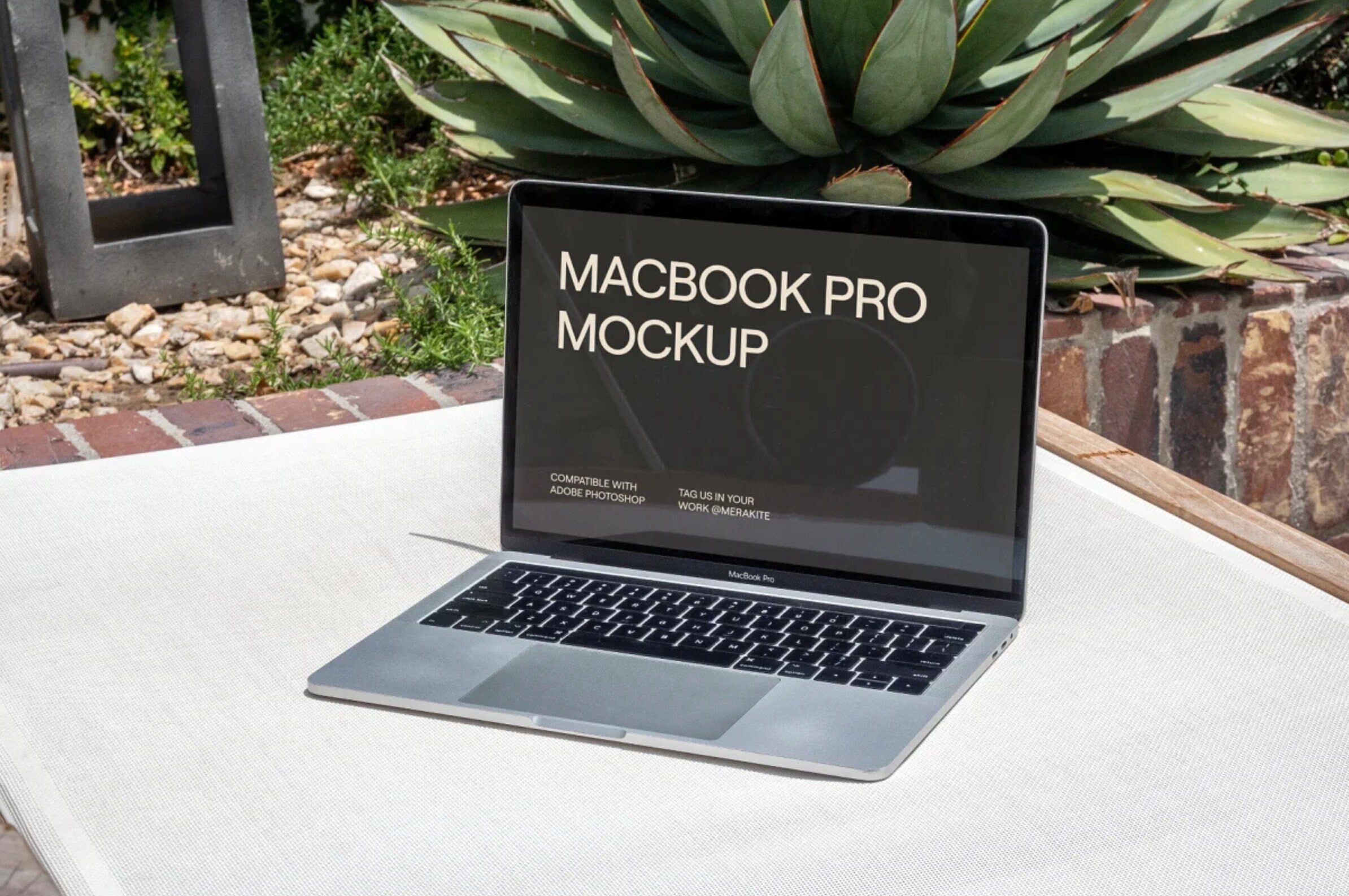 MacBook Realistic Scene Photoshop PSD Mockup | MacBook Pro Laptop ...