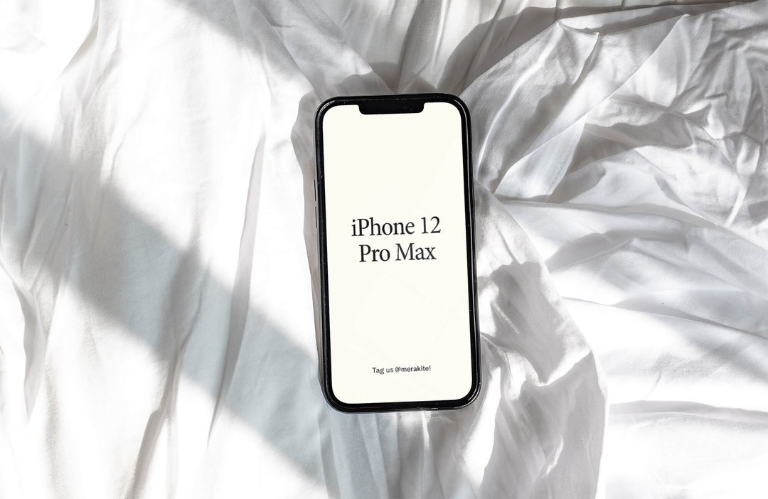 IPhone 12 Pro Max Photoshop PSD Mockup | Minimalist iPhone Scene ...