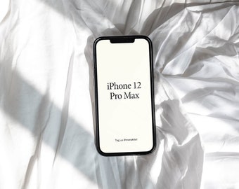 IPhone 12 Pro Max Photoshop PSD Mockup | Cute Girly iPhone Scene ...
