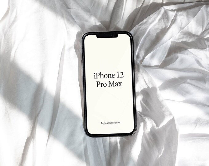 IPhone 12 Pro Max Photoshop PSD Mockup Minimalist Boho iPhone Scene ...