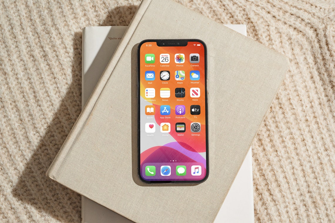 IPhone 12 Pro Max Photoshop PSD Mockup | Minimalist Neutral Beige Boho ...