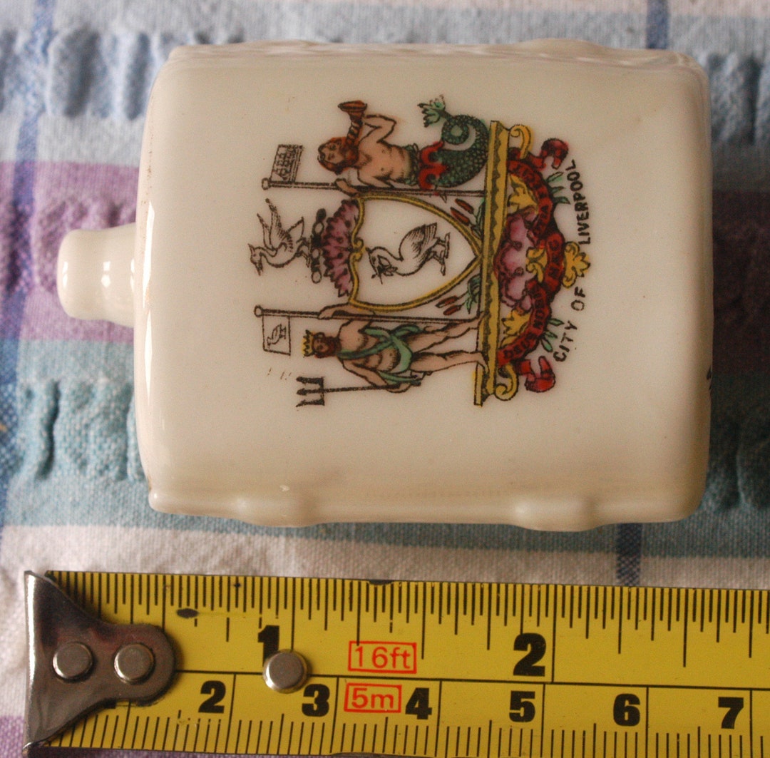 WW1 Arcadian China Model of Water Bottle Crest City of Liverpool - Etsy