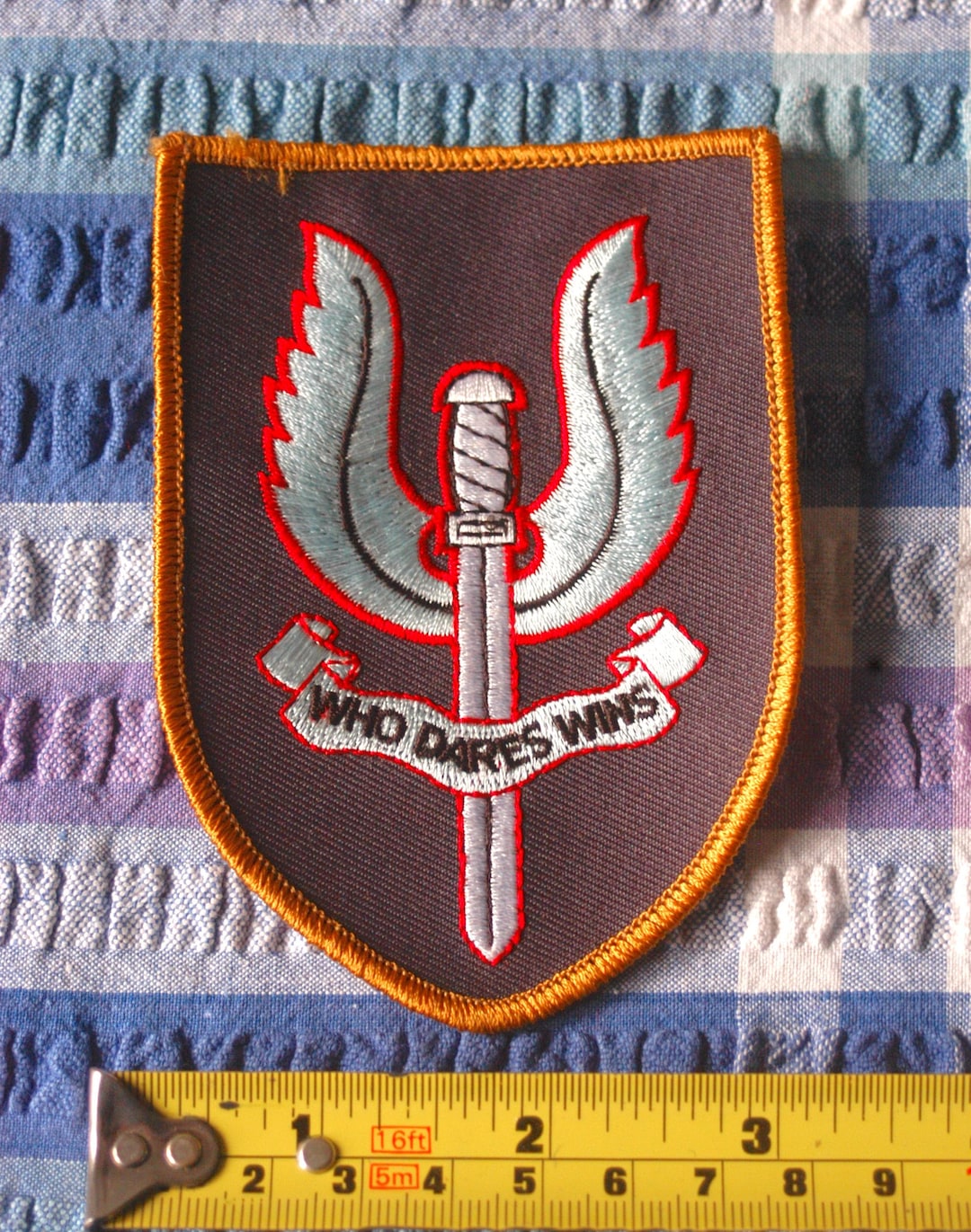 SAS Who Dares Wins Shield Style Blazer Badge Embroidery - Etsy
