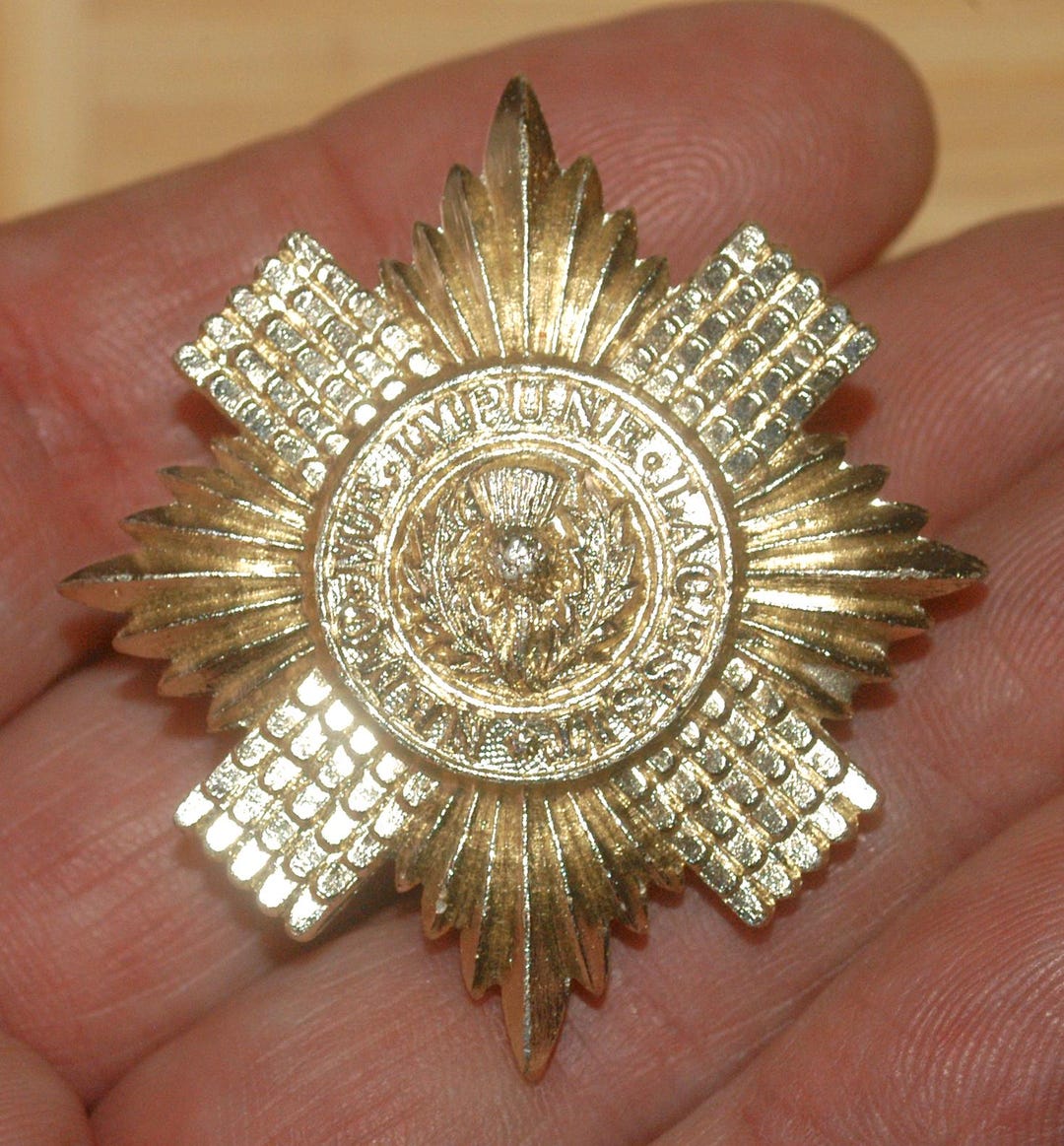 British Army Scots Guards Anodised Cap Badge No Split Pin - Etsy