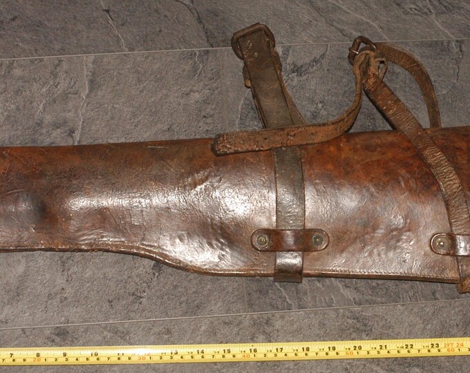 Original U.S. WWII 1942 Dated M1 Garand Rifle Leather Jeep Scabbard by ...