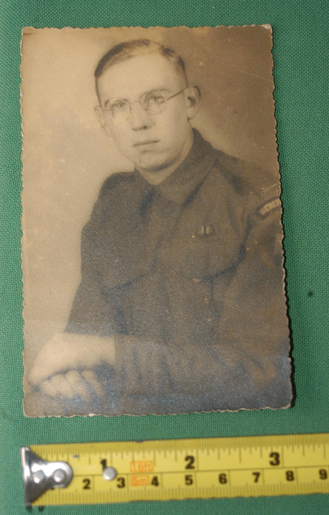 WW2 B/W Real Photo Named Jack Mather 1942 Looks Like Herefordshire ...