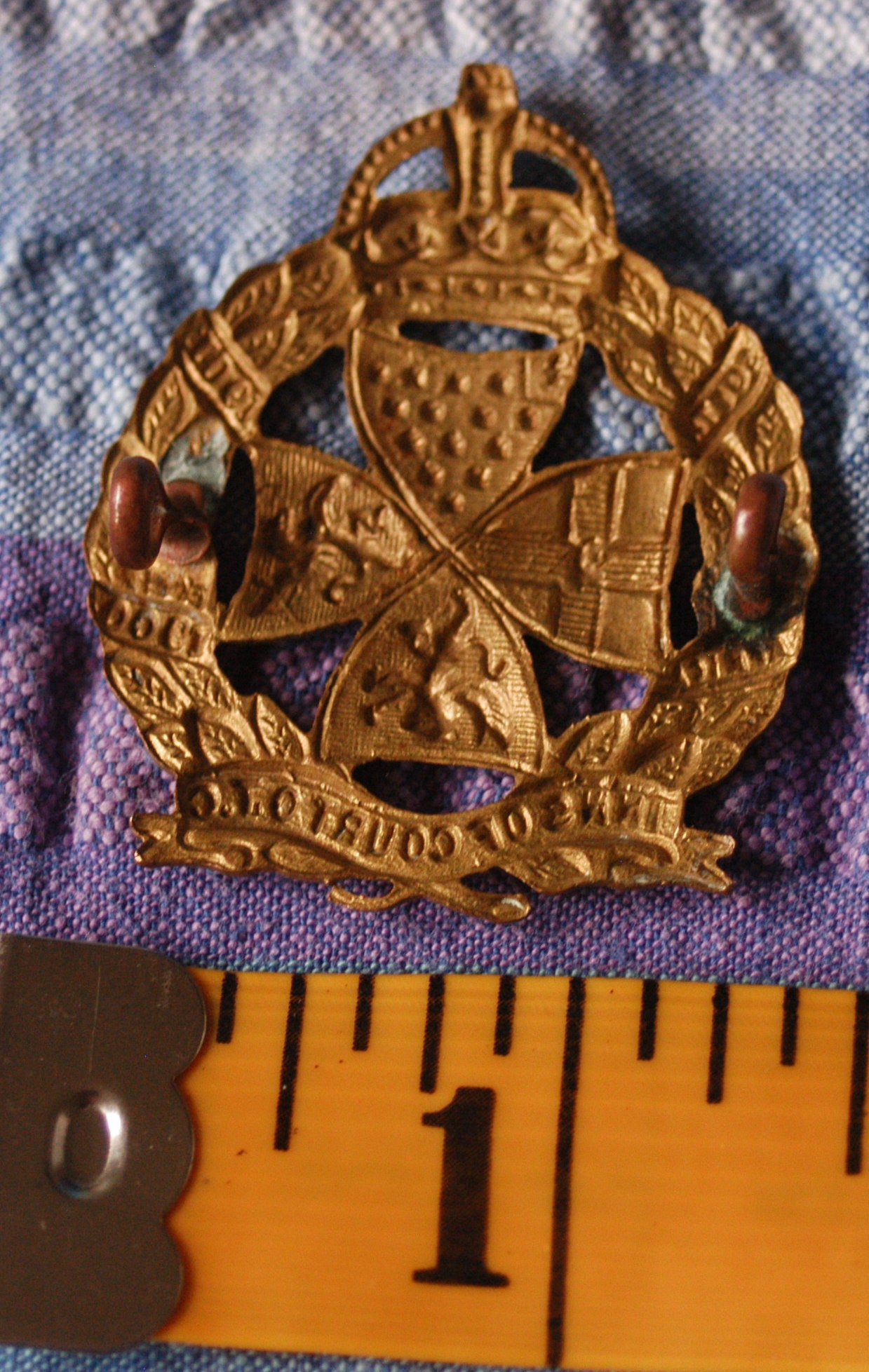 Inns of Court O T C Kings Crown Copper Loops on Reverse No - Etsy