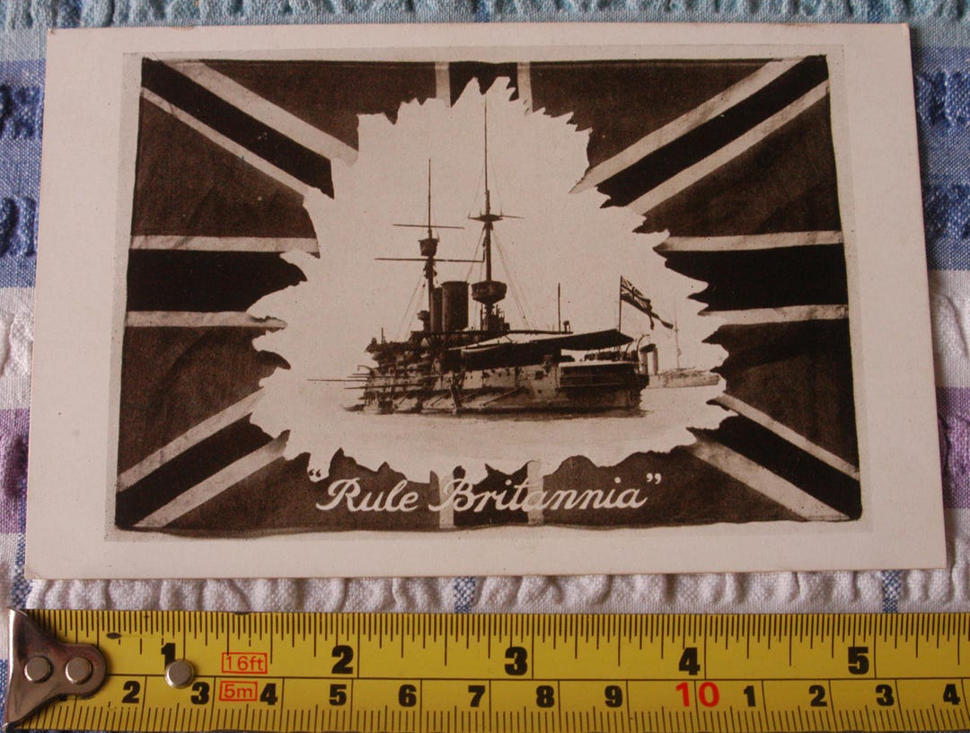 WW1 Postcard Rule Britannia Unused the Charterhouse Series Printed in ...