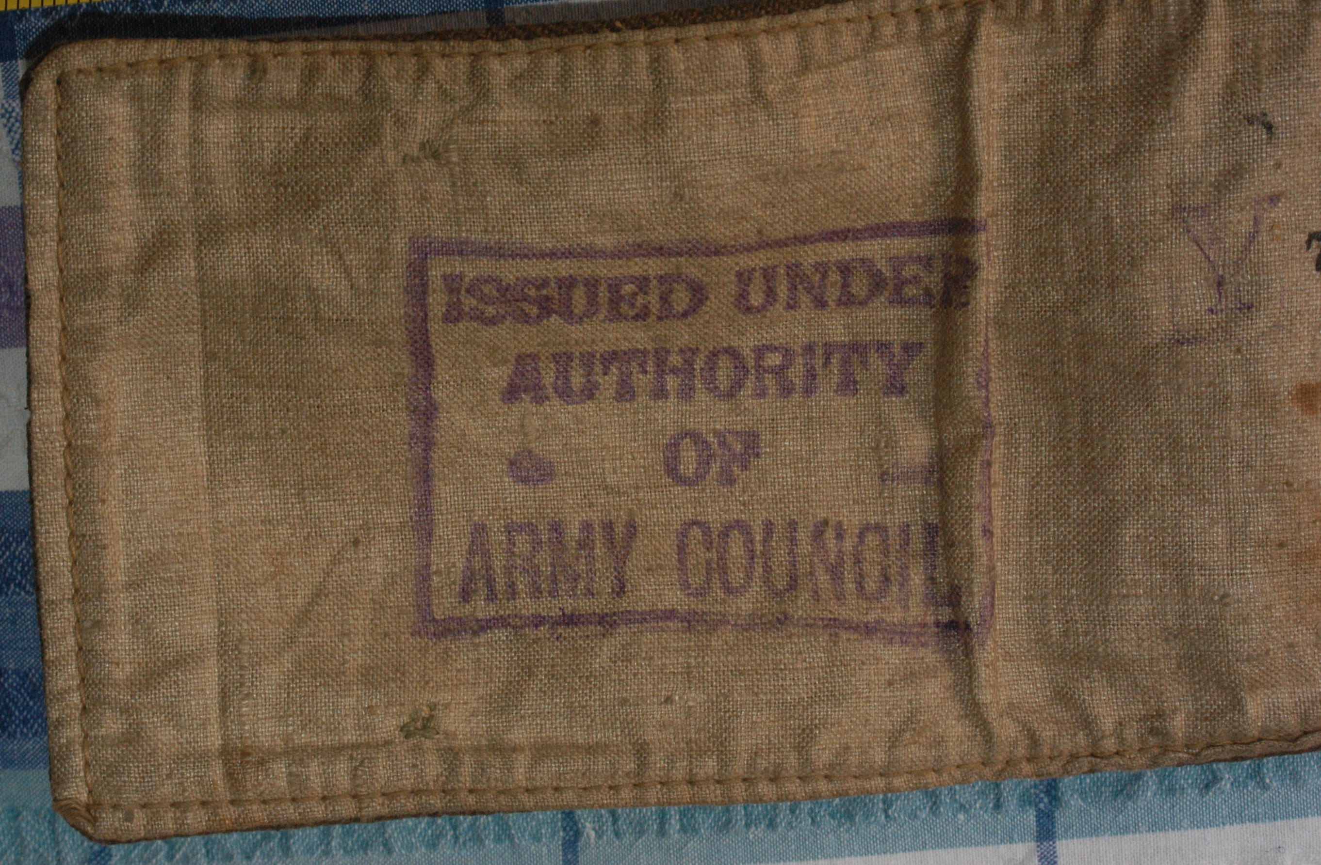 WW1 Lord Derby Scheme Armband With Stamp and Number 78985 a - Etsy