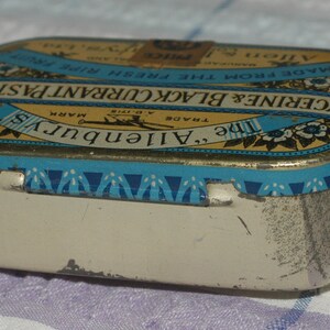 Vintage Tin Box the Allenburys Glycerine & Black Current Pastilles With ...