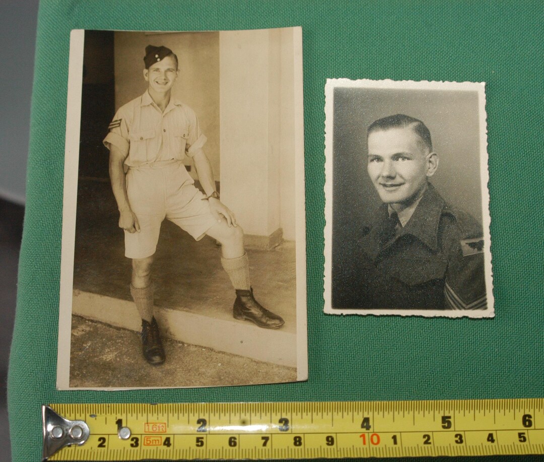 X2 Real WW2 Photos Named RAF Corporal Norman Wade One in South Africa ...
